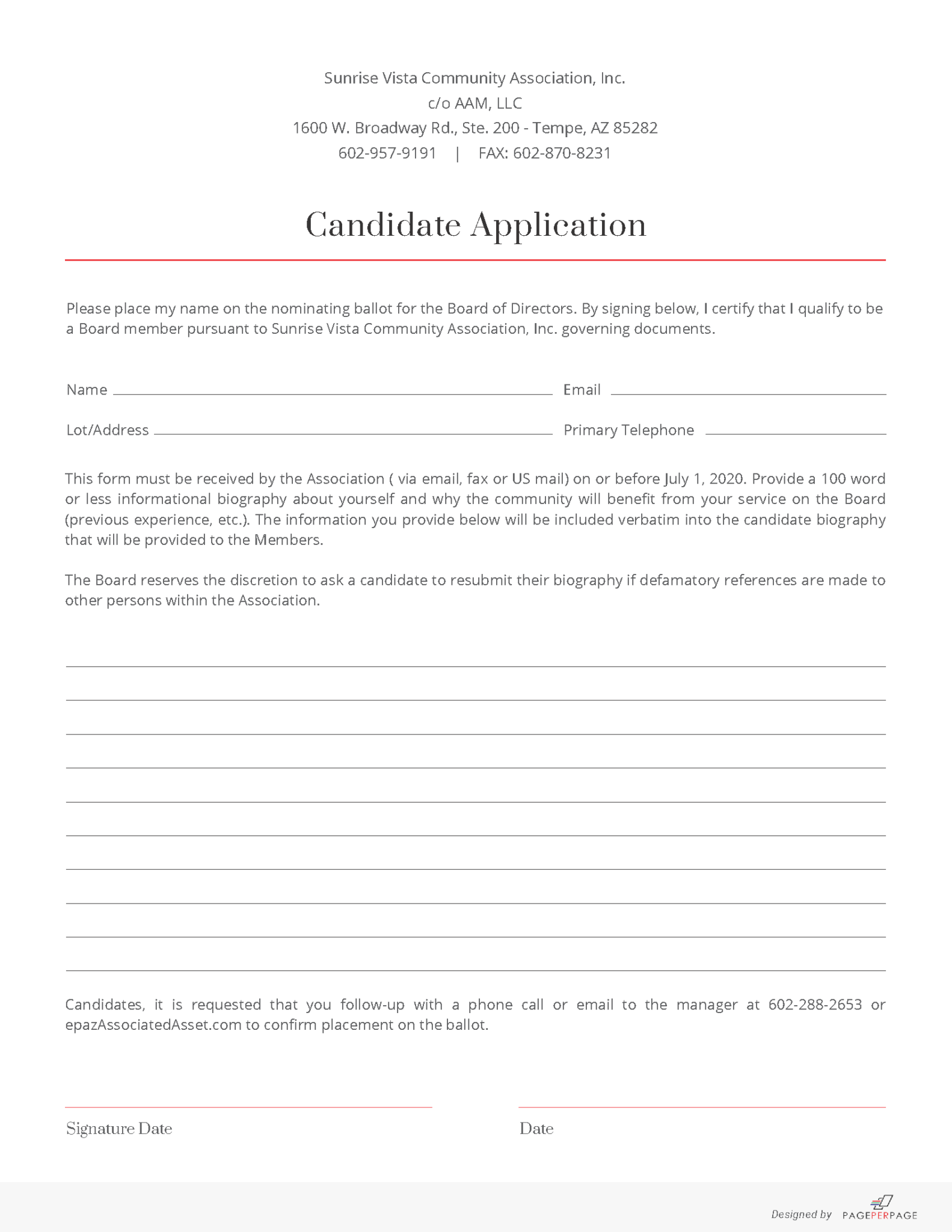 Free HOA Forms Library - Available for Download - Page Per Page