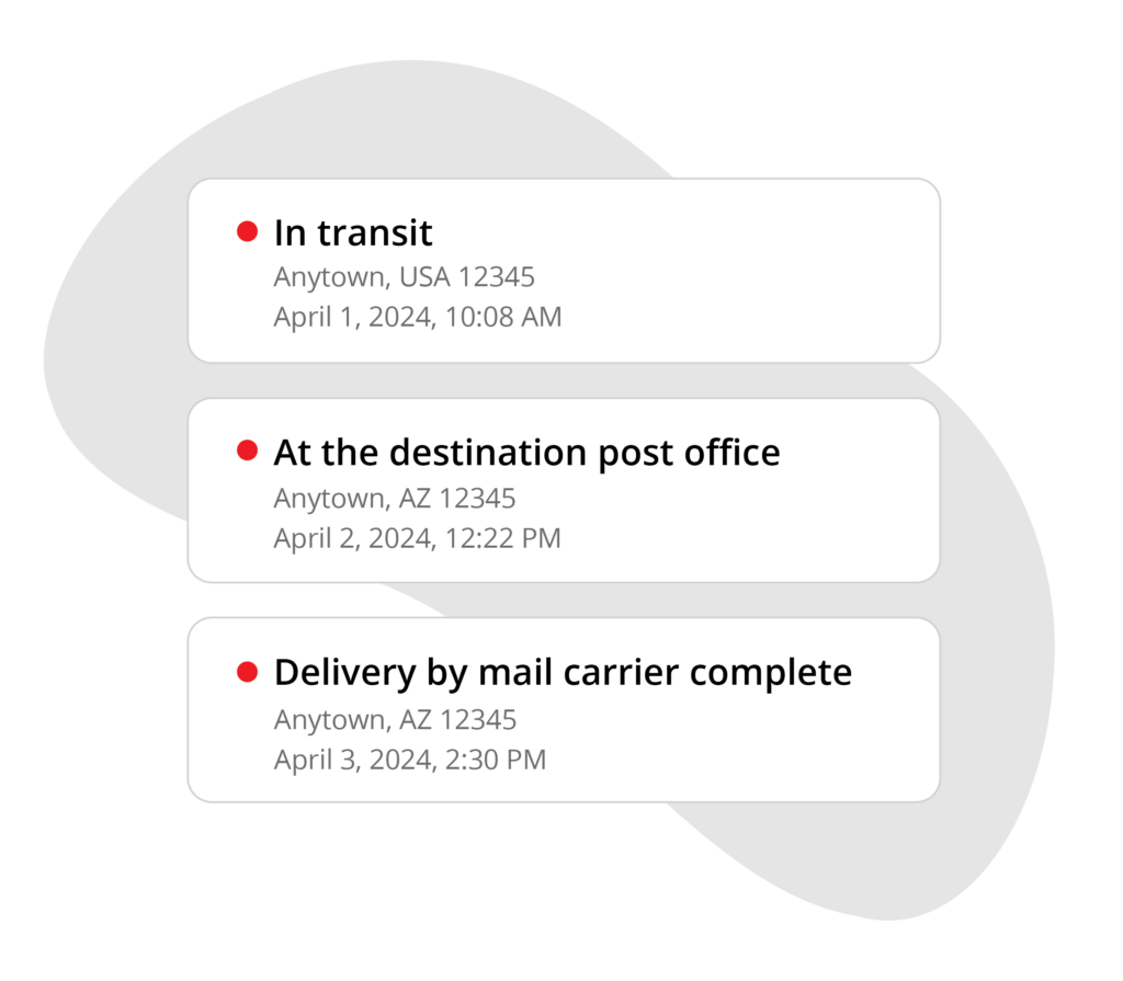 Mail Tracking - Page Per Page